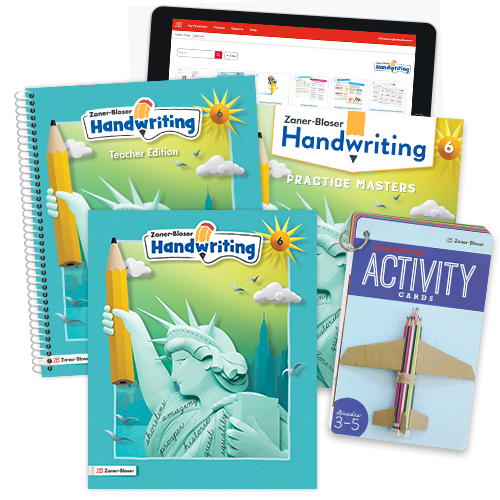 Zaner-Bloser Handwriting © 2025 Grade 6 Comprehensive Instructional Pa ...