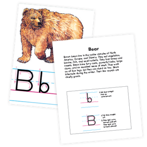 Animal Alphabet Cards Manuscript – Zaner-Bloser Shop