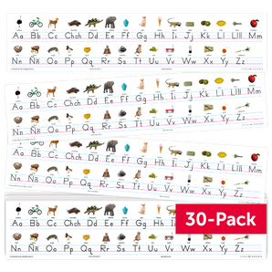 Alphabet Desk Strips Manuscript Spanish – Zaner-Bloser Shop