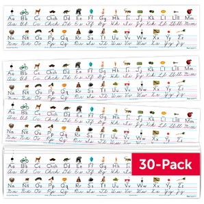 Alphabet Desk Strips Manuscript & Cursive Spanish – Zaner-Bloser Shop