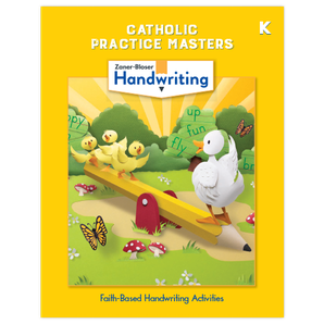 Zaner-Bloser Handwriting © 2019 Grade K Catholic Practice Masters ...