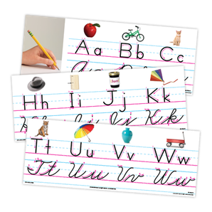 Alphabet Wall Strips Manuscript & Cursive English – Zaner-Bloser Shop