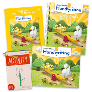 Zaner-Bloser Handwriting © 2020 Grade K Catholic Classroom Package Lar ...