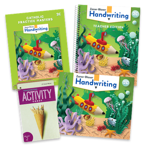 Zaner-Bloser Handwriting © 2020 Grade 2C Catholic Classroom Package La ...
