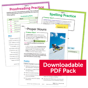 Instant Download Grammar Grade 3 Practice Pack – Zaner-Bloser Shop