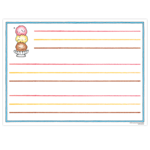 The Superkids Reading Program © 2017 Ice Cream Chart Paper Horizontal ...